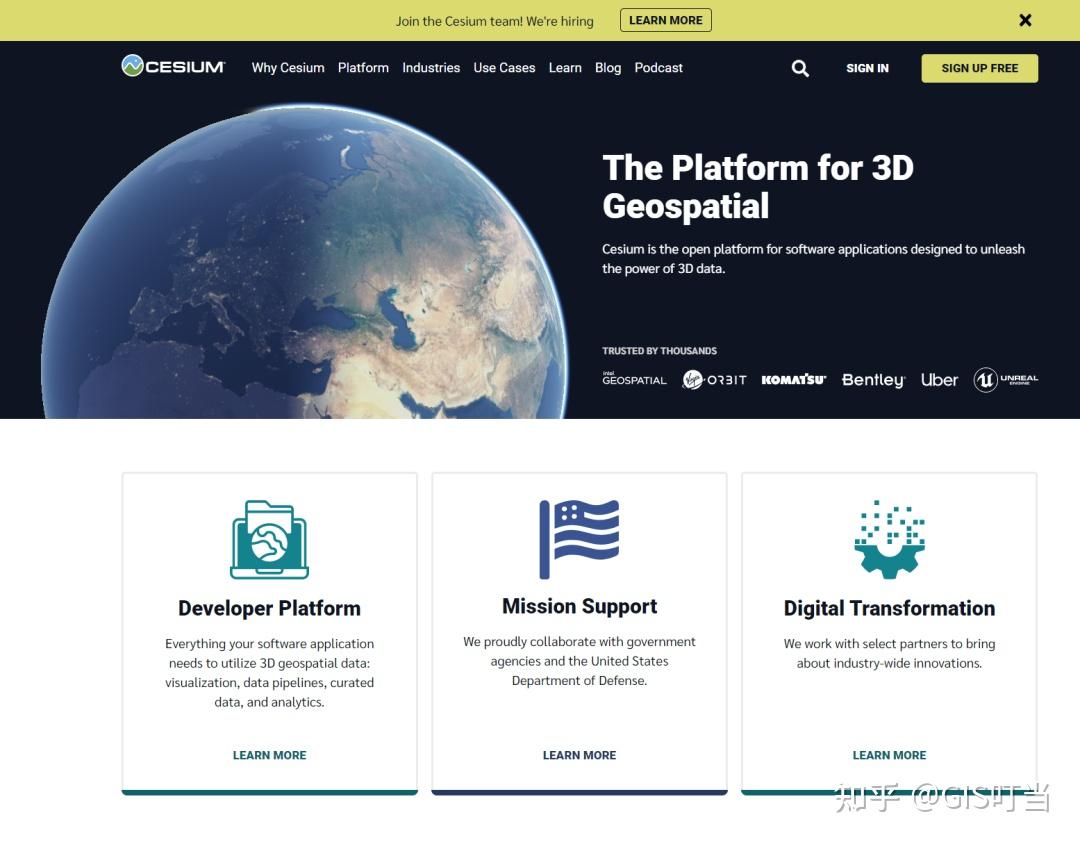 收藏 | 超全的三维GIS Cesium系列项目代码、教程及资料分享，限时免费！ - 知乎