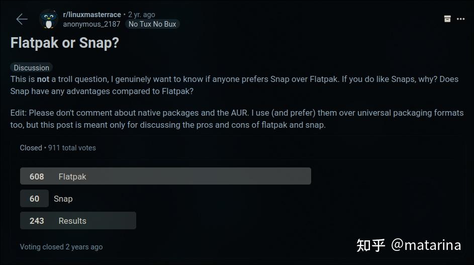 flatpak，snap与appimage作为linux新的打包方式谁更有前景？ - 知乎