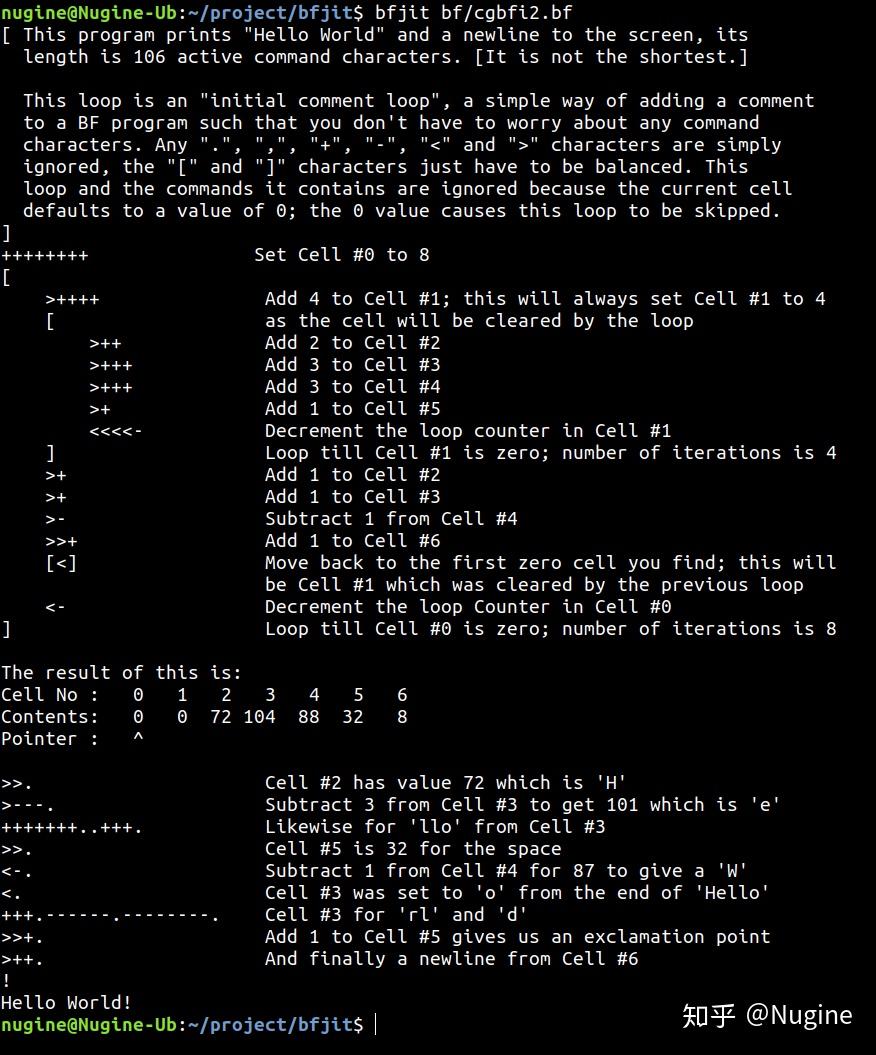 Brainfuck JIT 虚拟机教程 - 知乎
