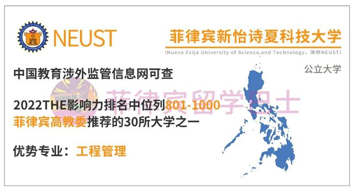 【菲律宾硕士留学】菲律宾新怡诗夏科技大学NEUST硕士招生简章 - 知乎