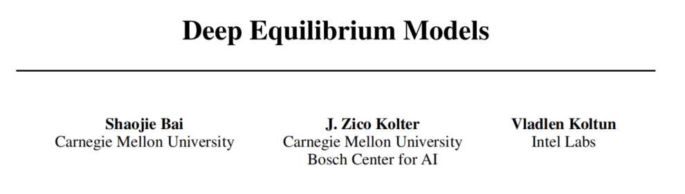 Deep Equilibrium Models - 知乎