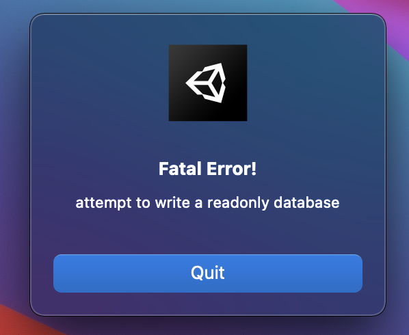 Unity:attempt to write a readonly database 的解决办法 - 知乎