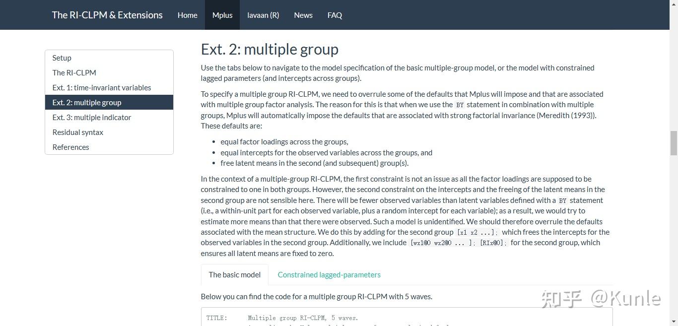 Mplus—多组随机截距交叉滞后模型（The multiple group RI-CLPM）/多组比较/多组分析 - 知乎