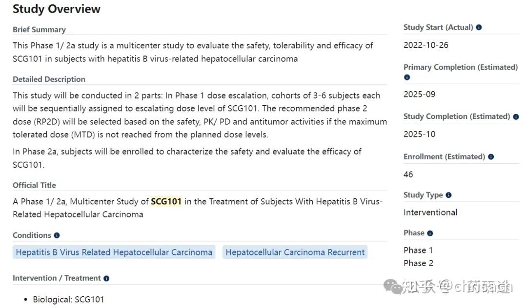 乙肝新疗法 | 星汉德生物的SCG101是一种针对乙型肝炎表面抗原（HBsAg）特异性的自体T细胞受体（TCR-T）细胞疗法 - 知乎
