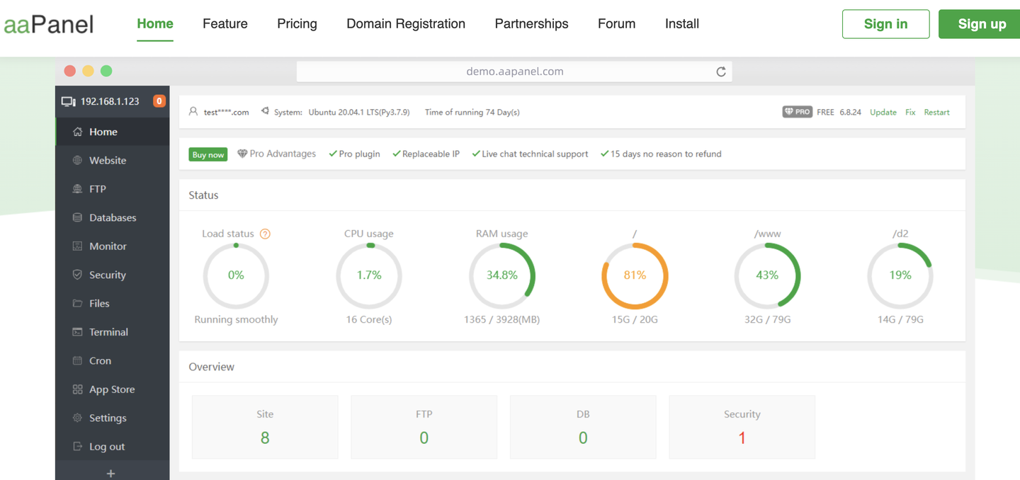 宝塔面板国际版aaPanel保姆级安装教程 - 知乎