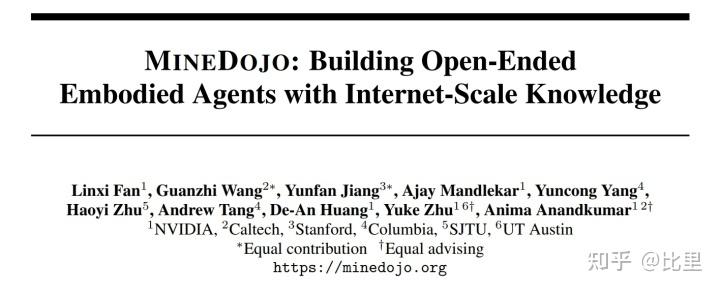 强化学习论文阅读（1）MINEDOJO和MINECLIP - 知乎