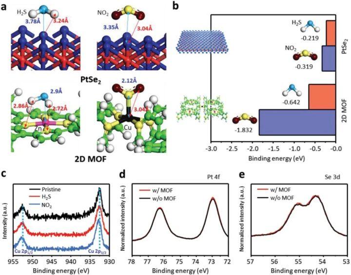 韩国科学技术院最新《AFM》：单层MOF作为过滤层调控PtSe2气体传感器的选择性 - 知乎