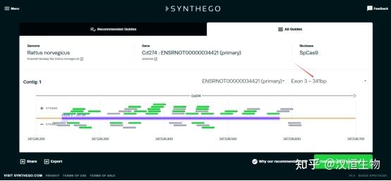 sgRNA设计教程（四）——Synthego CRISPR Design Tool - 知乎