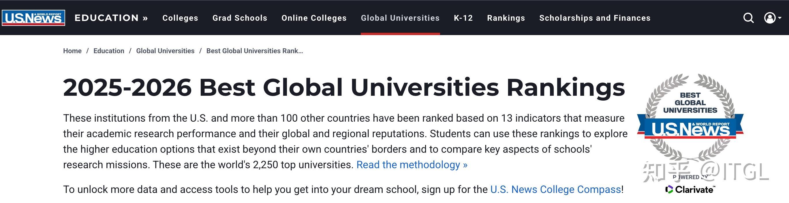 2025-2026 U.S. News 世界大学排名发布！约翰·霍普金斯大学位列第14！ - 知乎