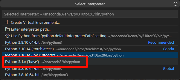 VScode_检测到的python版本低于环境实际版本 - 知乎