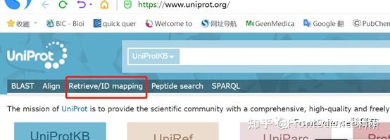 Uniprot ID 批量转化成基因名 - 知乎
