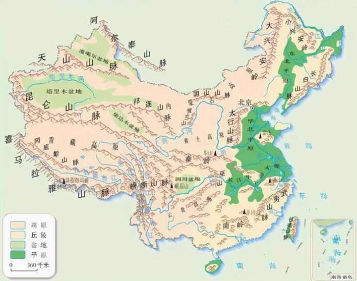 一图看懂我国主要山脉及走向 - 知乎