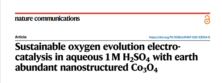 酸性条件下Co3O4催化OER的性能（过电位360 mV，43小时性能稳定） - 知乎