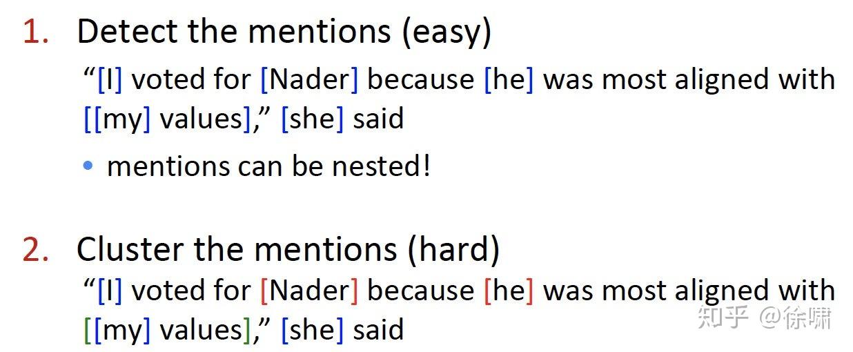 [CS224n笔记] L16 Coreference Resolution - 知乎