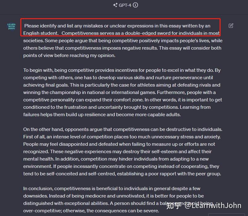 用ChatGPT给自己的雅思作文评分准确吗？ - 知乎