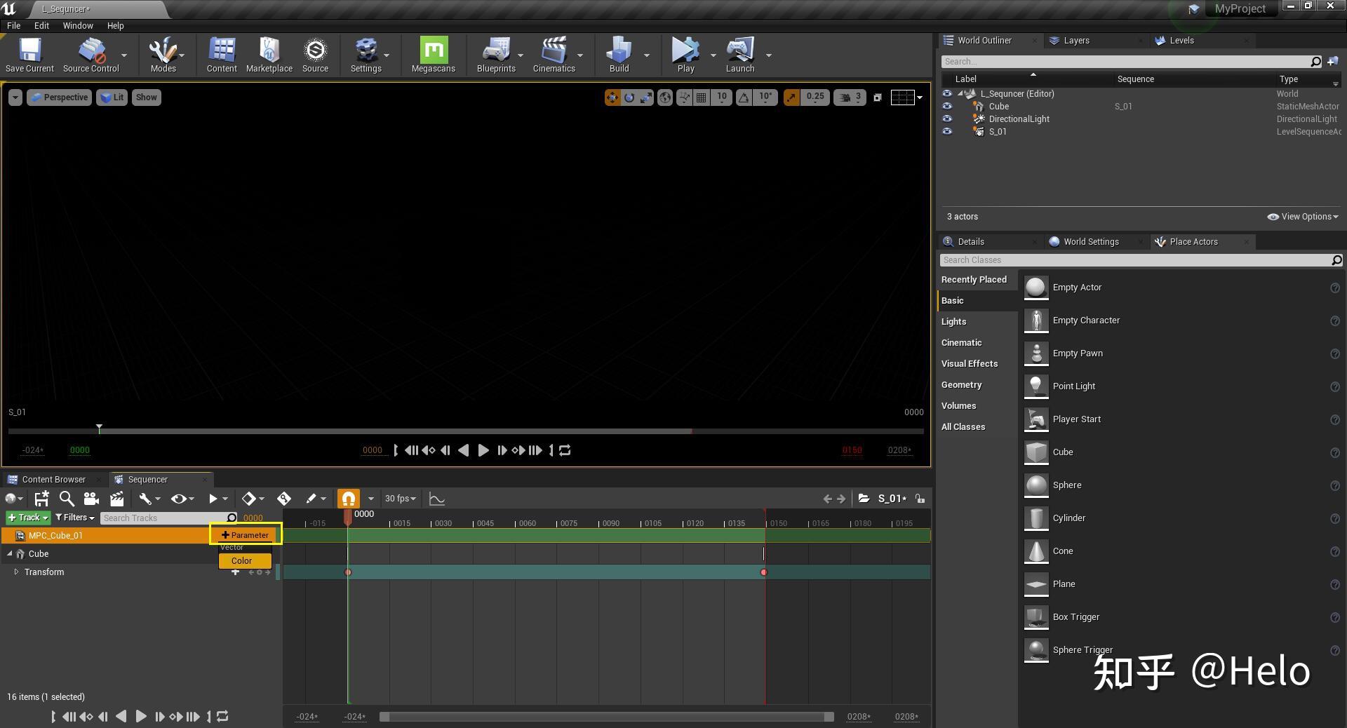UE4中的动画编辑器 —— Sequencer in UE4 - 知乎