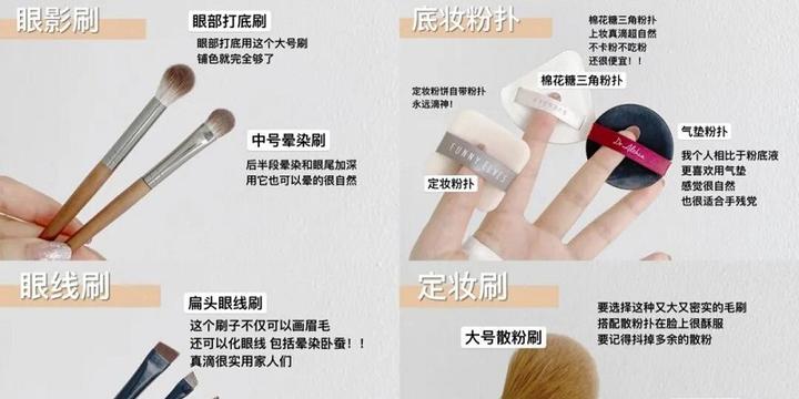 保姆级实用化妆刷测评分析，附带眼影教程！ 知乎