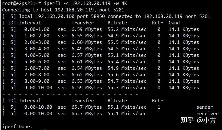iperf3 -w -l 参数解析 - 知乎