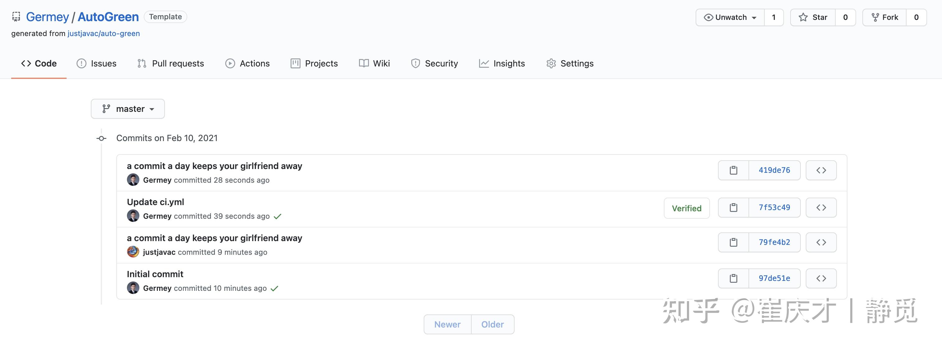怎样让你的 GitHub 365 天都保持全绿？ - 知乎