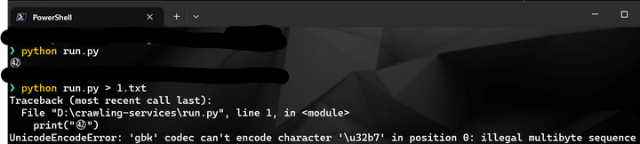 Python 输出重定向报错 UnicodeEncodeError: 'gbk' codec can't encode character... - 知乎
