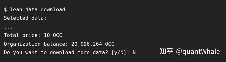 Lean CLI：教程-本地数据/从QuantConnect下载（Lean CLI系列教程-15） - 知乎