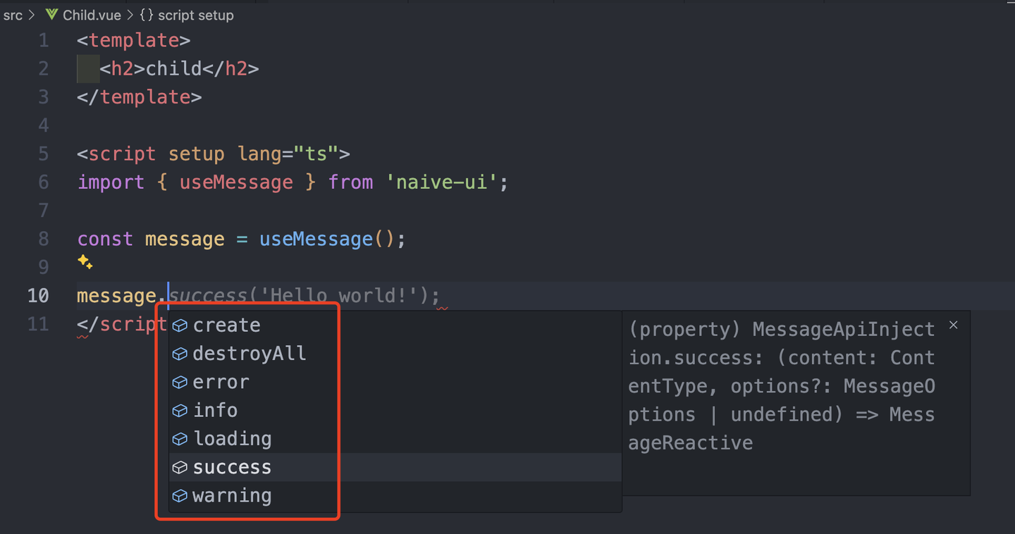 如何更优雅地为naive-ui的useMessage添加全局方法 - 知乎