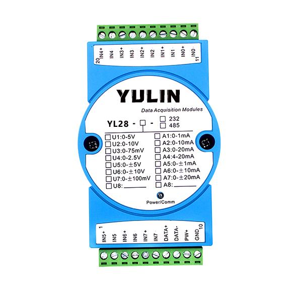 8路模拟信号转RS-485/232，Modbus RTU 通讯协议数据采集A/D转换模块 YL28 - 知乎