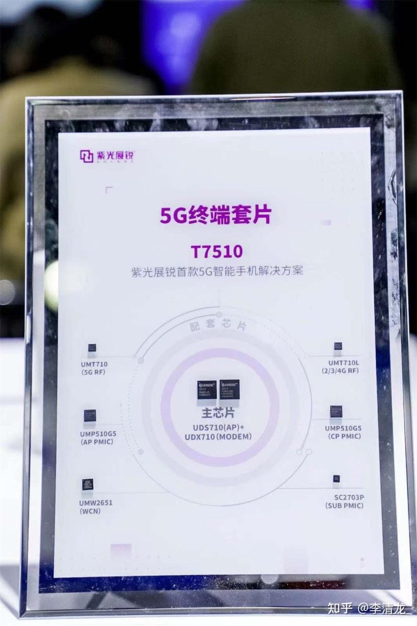 紫光展锐：首款 5G 芯片 T7510 半年销量破百万套，6nm T7520 已成功流片 - 知乎