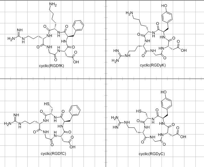RGD环肽结构图 - 知乎