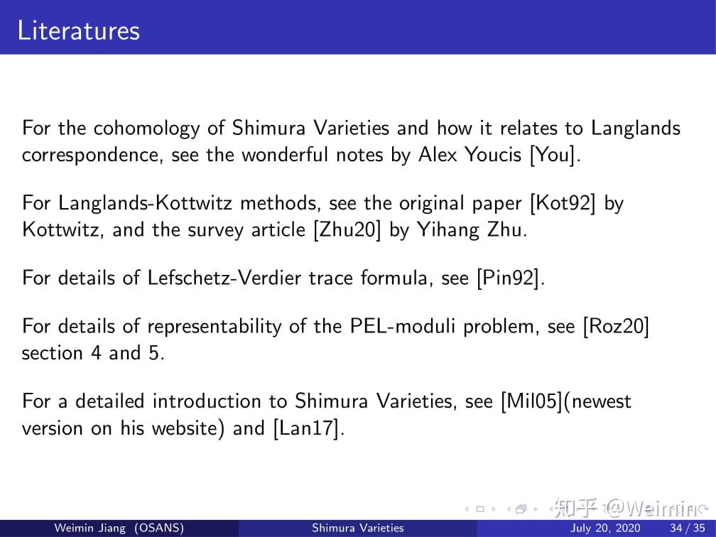 Shimura Varieties and Langlands-Kottwitz method - 知乎