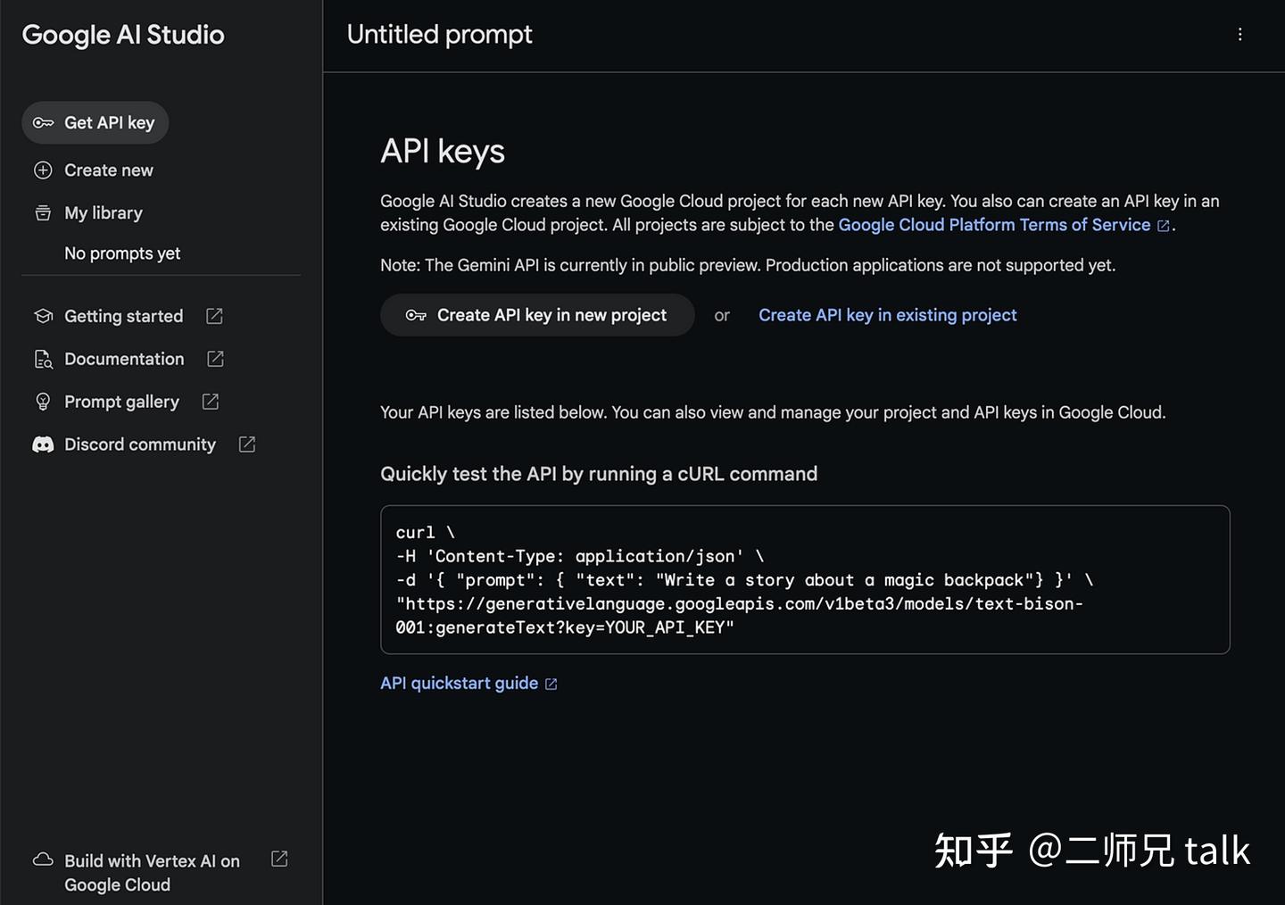 初学者指南：如何开始使用 Google Gemini API - 知乎