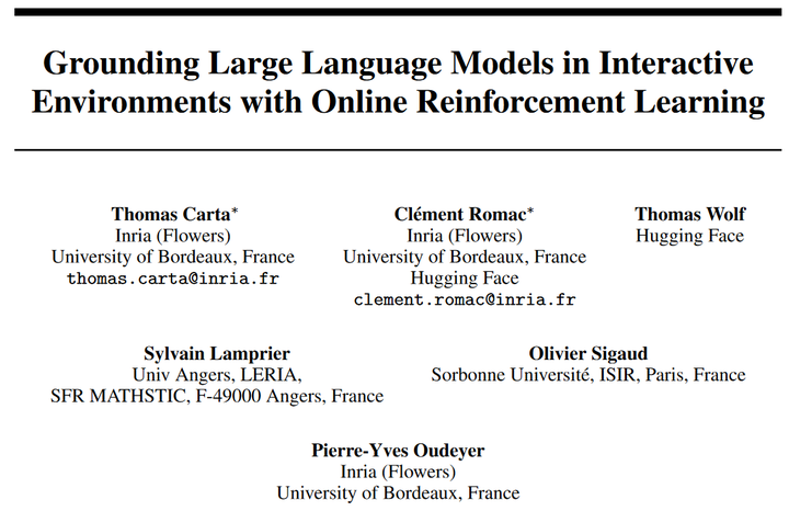 Grounding Large Language Models in Interactive Environments with Online Reinforcement Learning - 知乎
