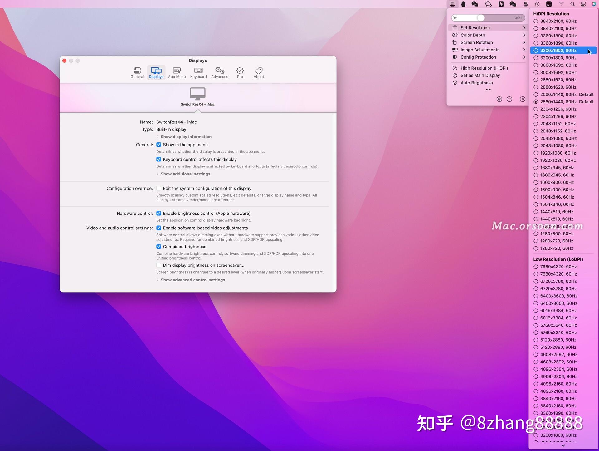 显示器管理工具：BetterDisplay Pro Mac - 知乎