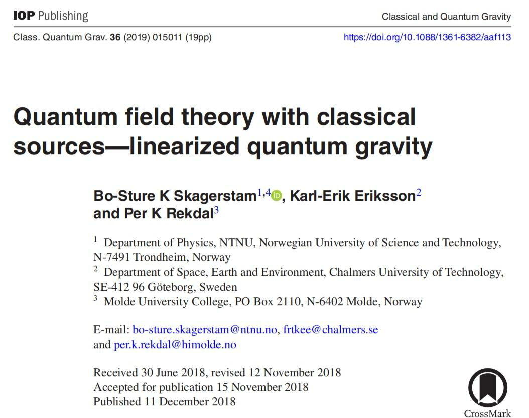 量子引力理论是否不存在？ - 知乎