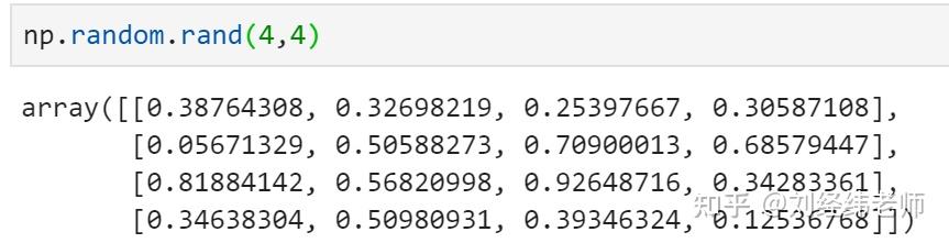 python之numpy中rand与randn的区别 - 知乎