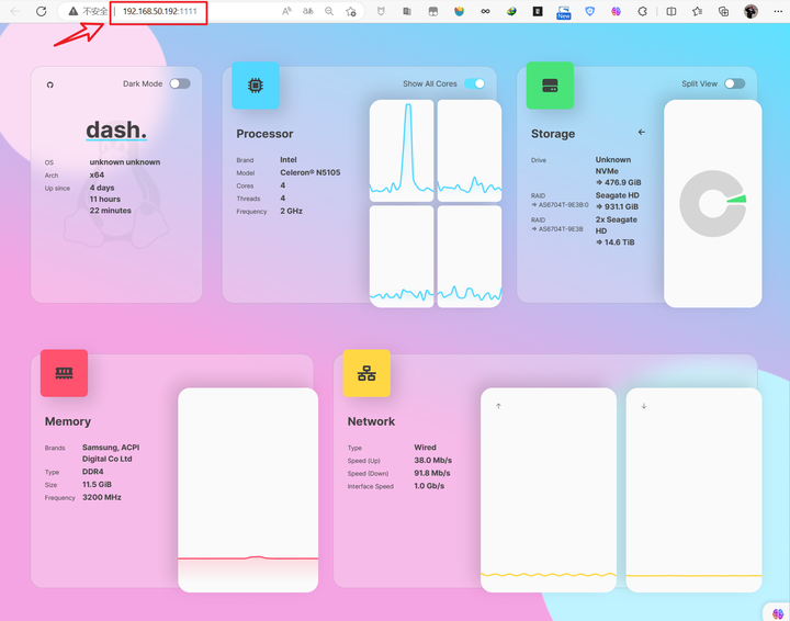 可能是NAS最好看的仪表盘面板了！ 『DashDot面板』安装部署教程 - 知乎