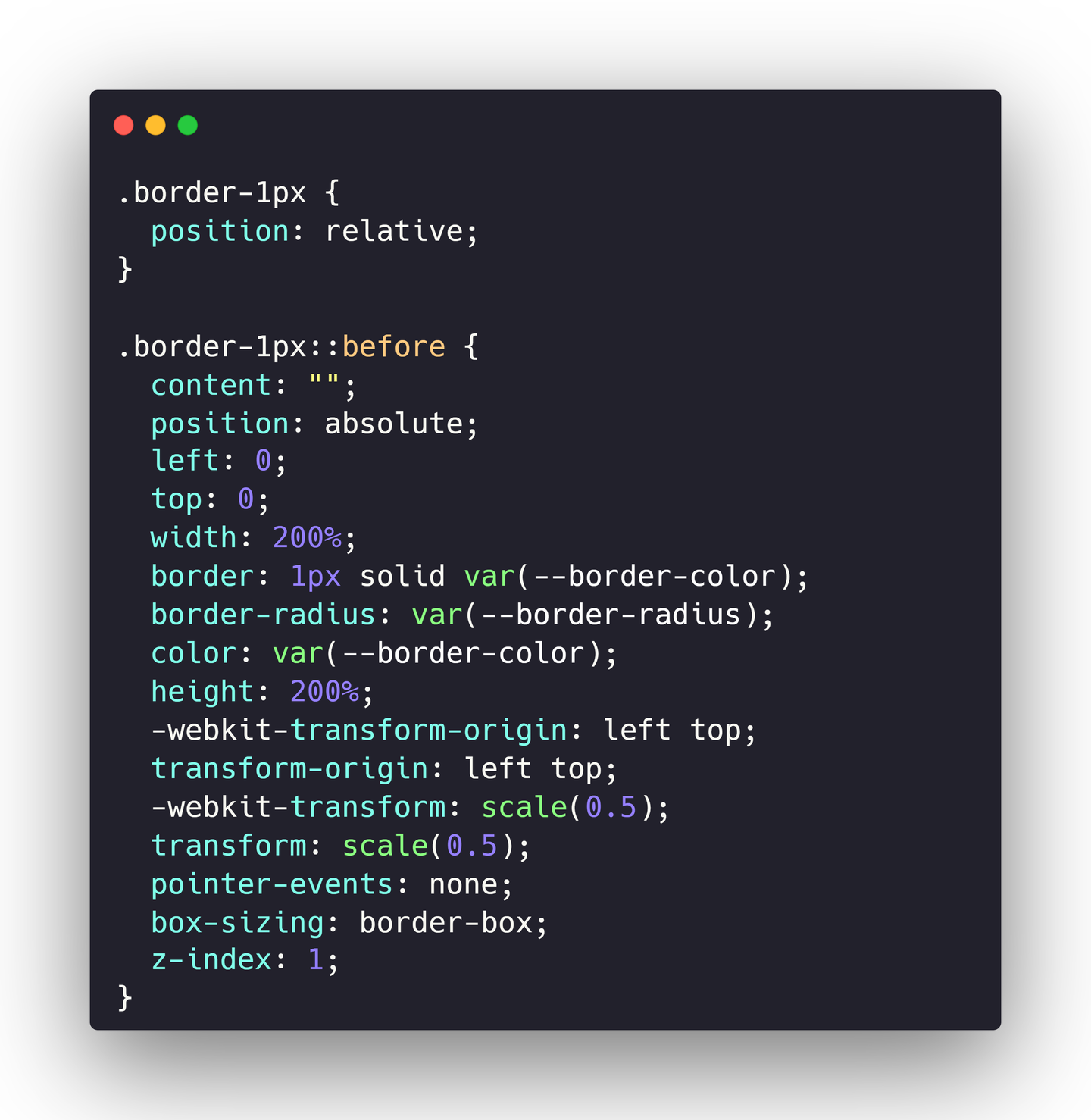 css border 0.5px - 知乎