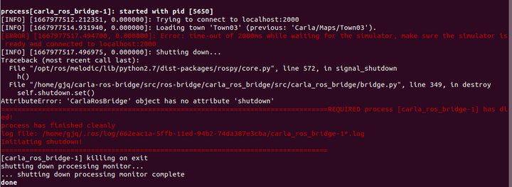 CARLA-ROS-bridge 运行失败的各种报错问题 Ubuntu18.04-carla0.9.13-python=2.7,3.6 - 知乎