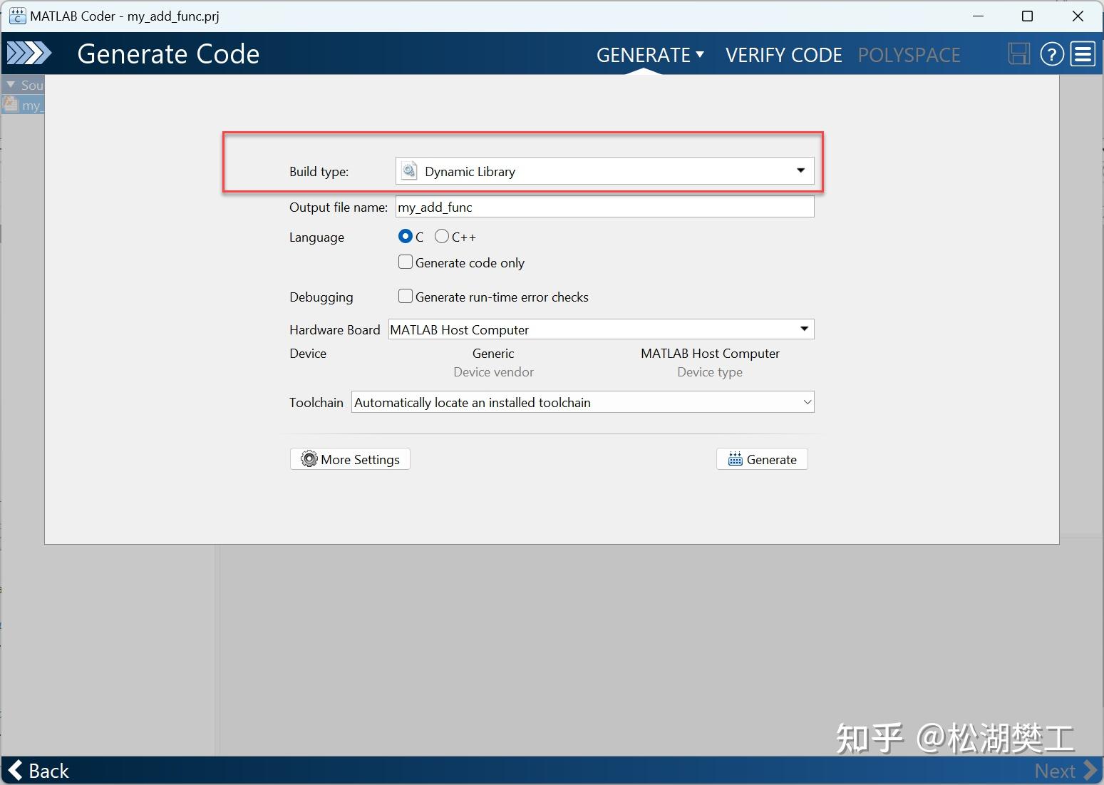 MATLAB 中的 DLL 生成与调用 - 知乎