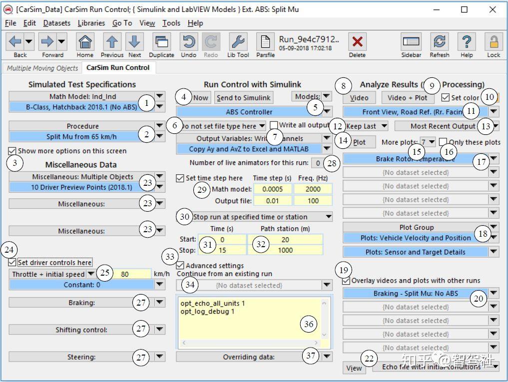 CarSim仿真快速入门(四)—Run Control - 知乎
