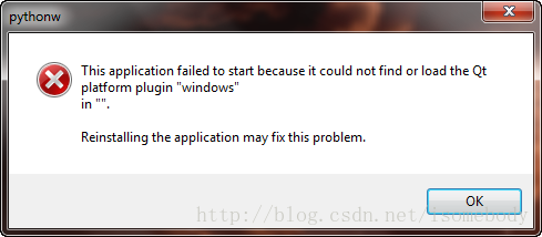 This application failed to start because it could not find or load the Qt platform plugin ...