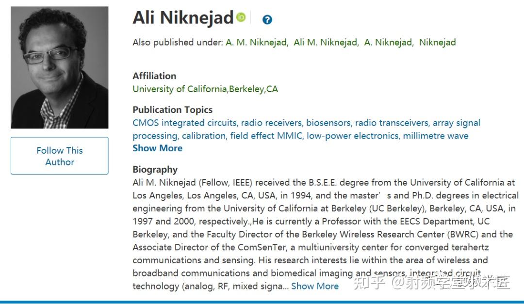 RF小木匠教你如何”白嫖“Ali Niknejad教授的射频学习讲义 - 知乎