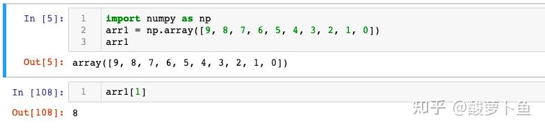 【python】numpy 中的花式索引 知乎 6978