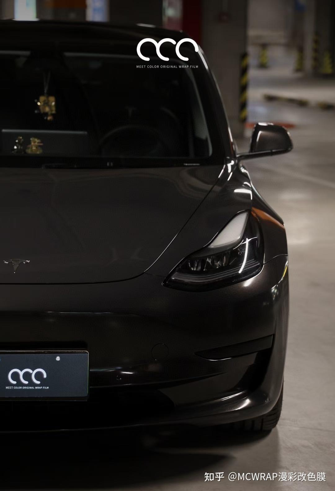 特斯拉Model 3 漫彩改色膜PET亮石墨灰典藏版 - 知乎