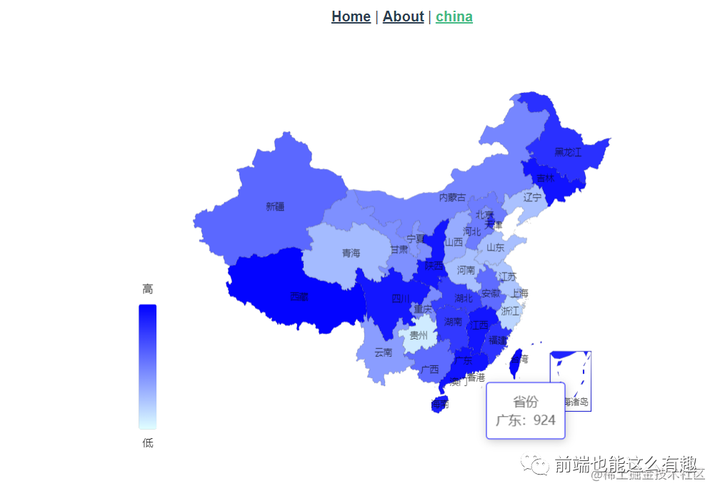Vue Echarts实现中国地图省份下钻联动 知乎