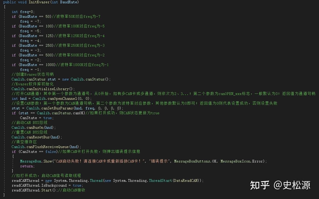 C#平台下基于Kvaser的CAN通信 - 知乎