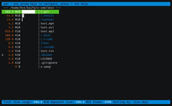 📦 x-cmd pkg | gdu - 用 Go 编写的磁盘使用分析器 - 知乎