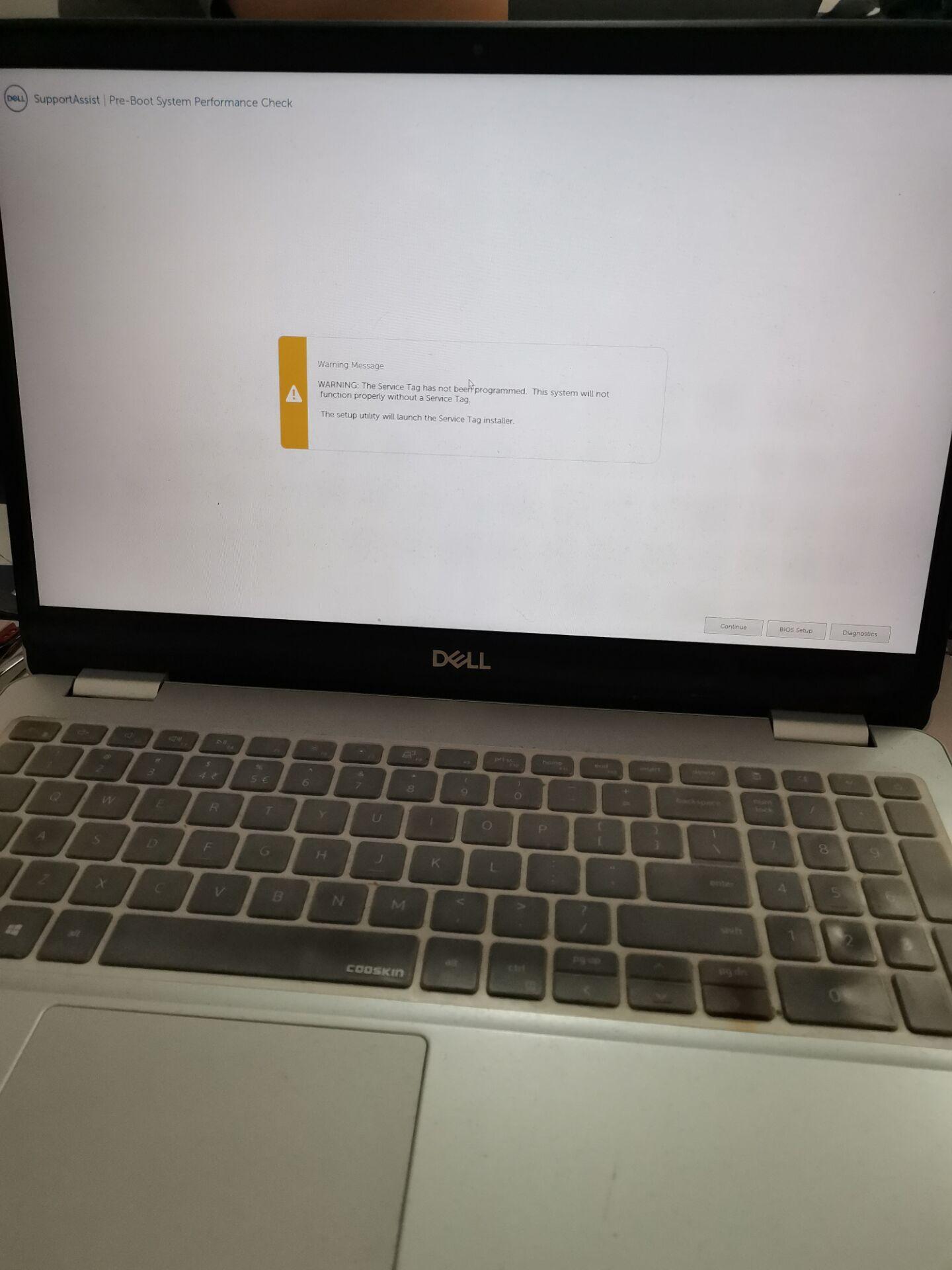 电脑出现WARNING:The Service Tag hasnot been programmed.解决方案（戴尔为例） - 知乎