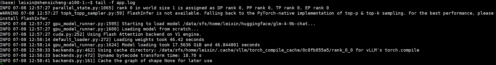 如何将vllm serve的日志保存到log文件中？ - 知乎