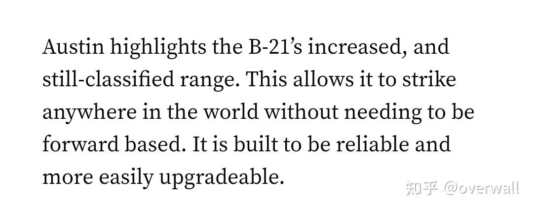 美军B21今天已经公布，其性能如何，和B2有何差异? - 知乎